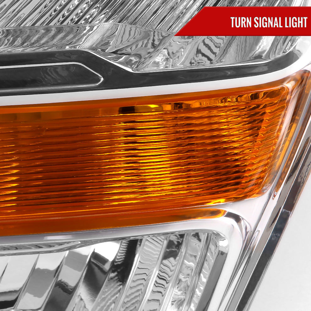 2021-2023 Ford F-150 Factory Style Headlight (Chrome Housing / Clear L ...