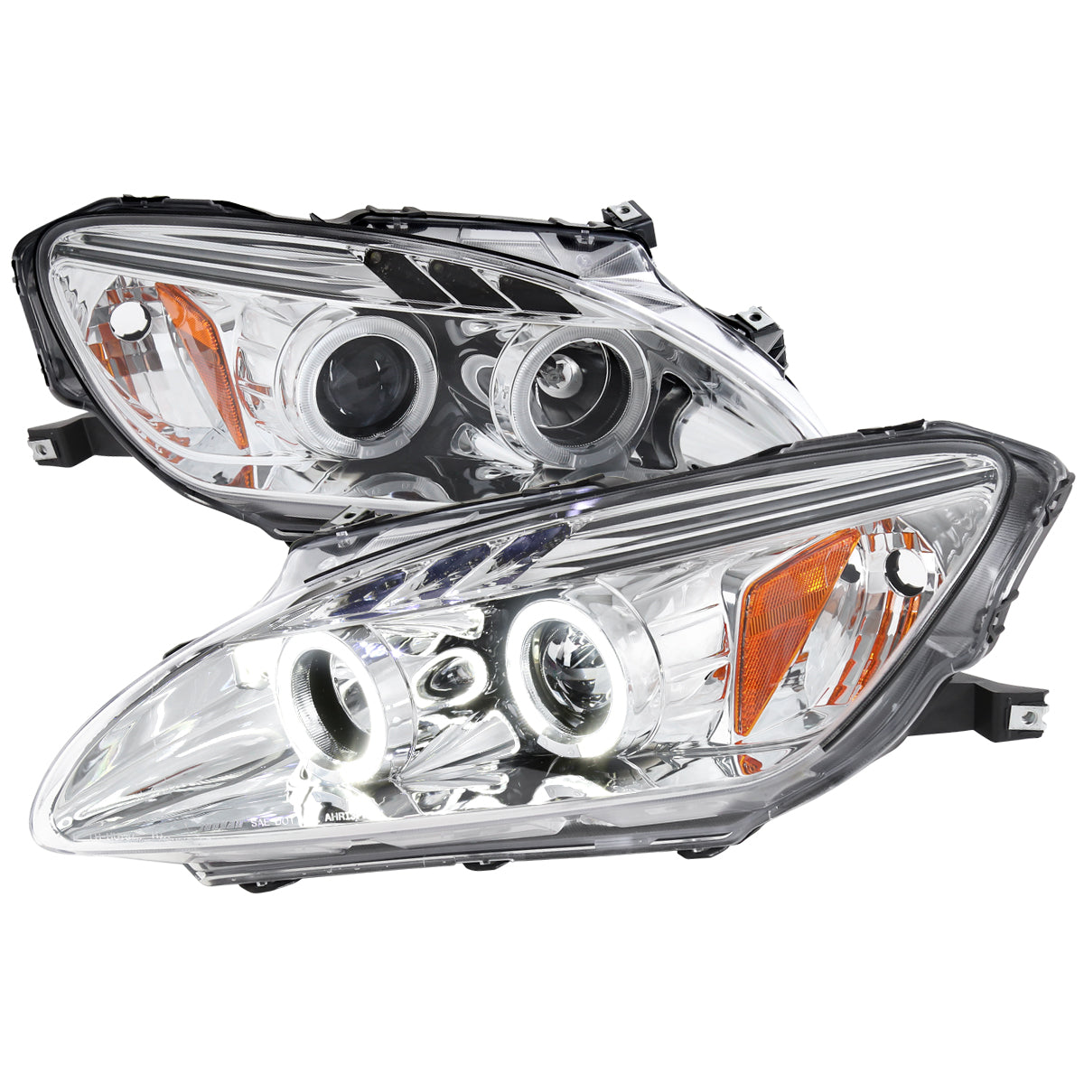 2004-2009 Honda S2000 AP2 Dual Halo Projector Headlights (Chrome Housi ...