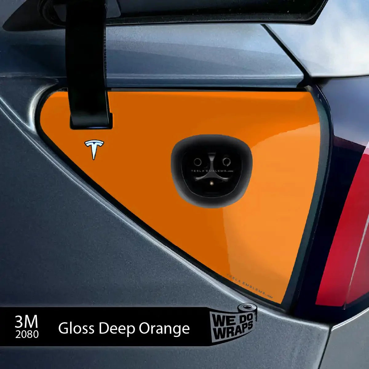 3M Gloss Deep Orange Tesla Charge Port Wrap | Model Y – NTXGlow