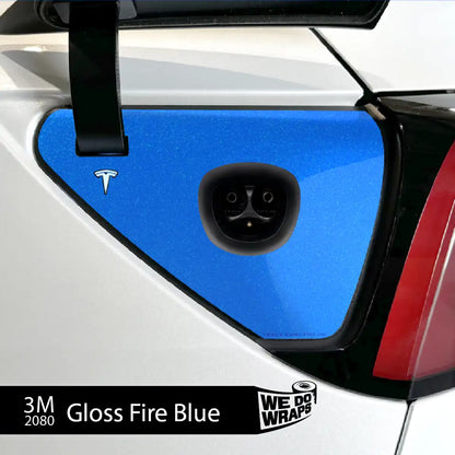 3M Gloss Fire Blue Tesla Charge Port Wrap | Model 3 – NTXGlow