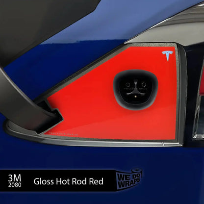 3M Gloss Hot Rod Red Tesla Charge Port Wrap | Model X – NTXGlow