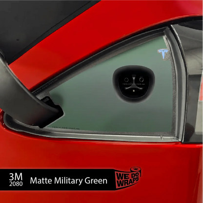 3M Matte Military Green Tesla Charge Port Wrap | Model S – NTXGlow