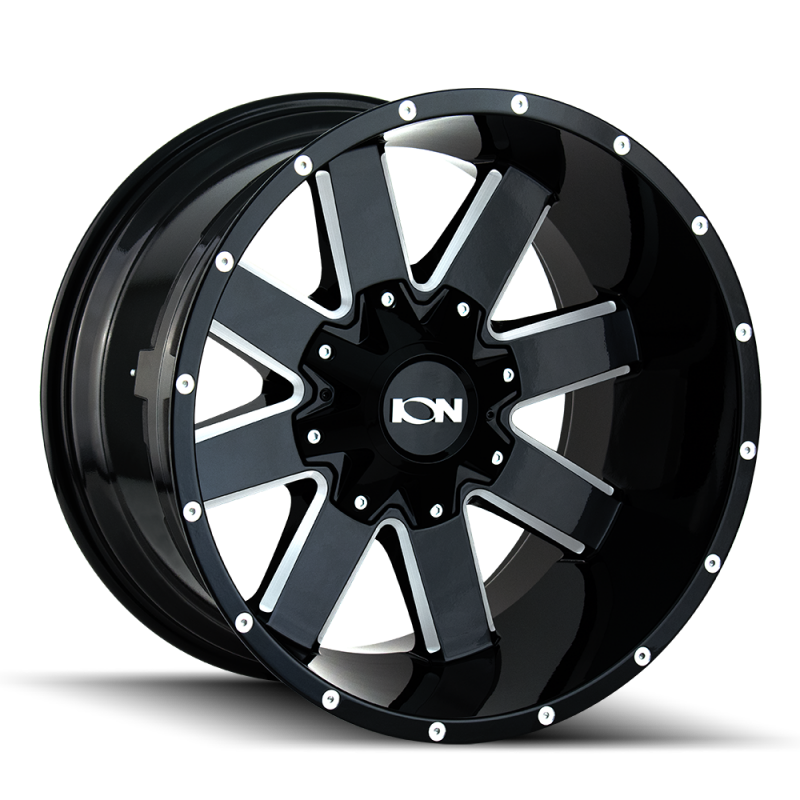ION 141 17x9 / 8x170 BP / 18mm Offset / 125.2mm Hub Gloss Black Milled ...