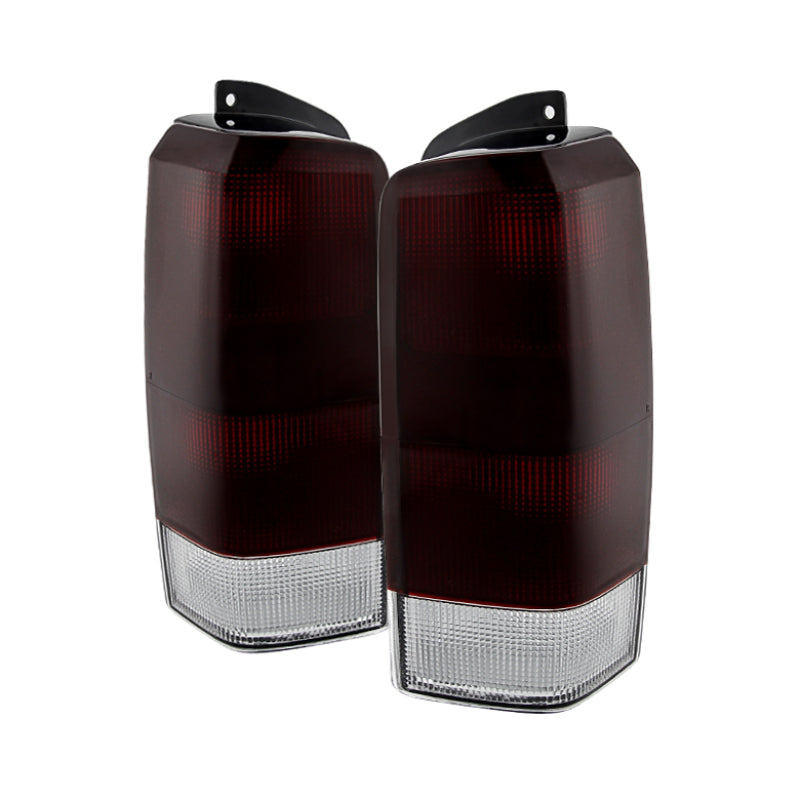 xTune Jeep Cherokee 1997-2001 OEM Style Tail Lights Red Smoked ALT-JH ...
