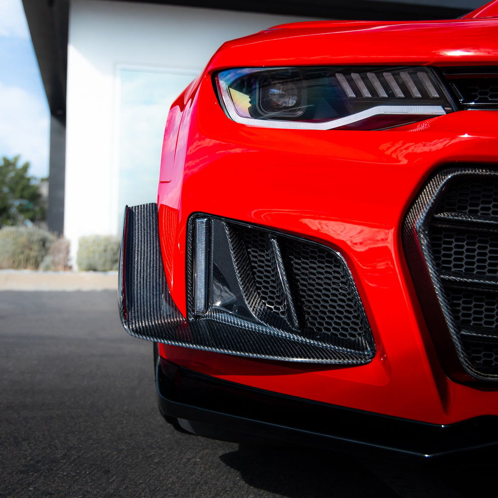 2016-2025 Camaro SS/RS/LT Type-ZL1 Gloss Carbon Fiber Bezels (Pair ...