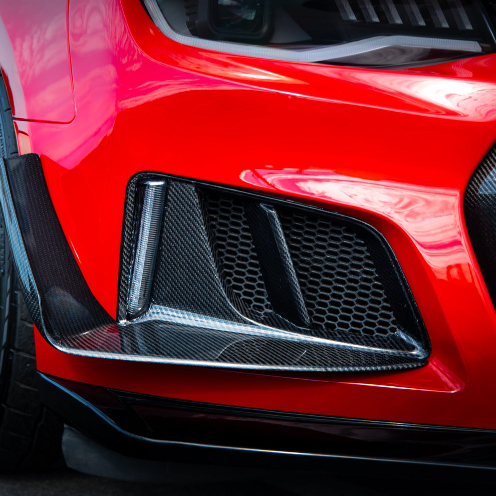 2016-2025 Camaro SS/RS/LT Type-ZL1 Gloss Carbon Fiber Bezels (Pair ...