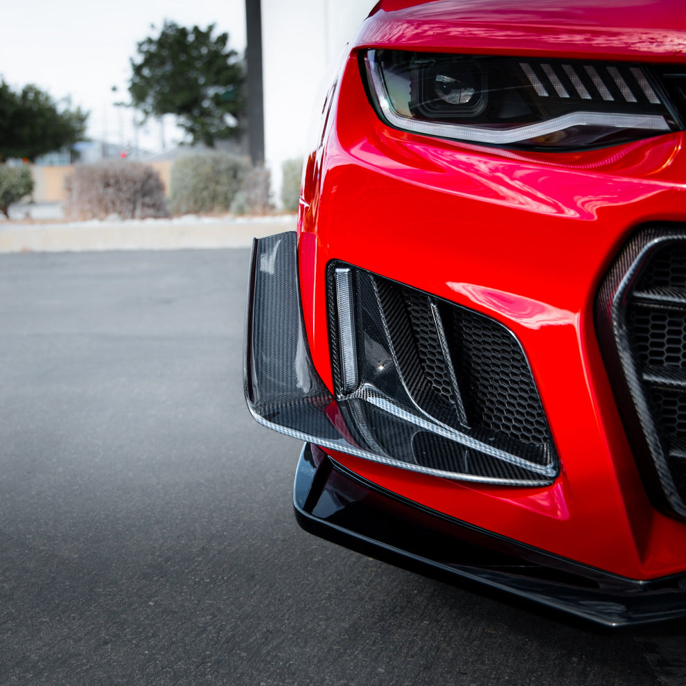 2016-2025 Camaro SS/RS/LT Type-ZL1 Gloss Carbon Fiber Bezels (Pair ...