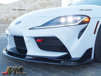AT Style Carbon Fiber Front Add-on Lip Fits For 2019-2026 Toyota GR Su ...
