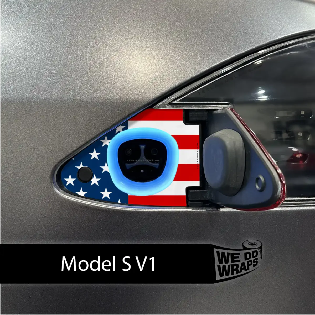 American Flag Tesla Charge Port Wrap | Model S – NTXGlow