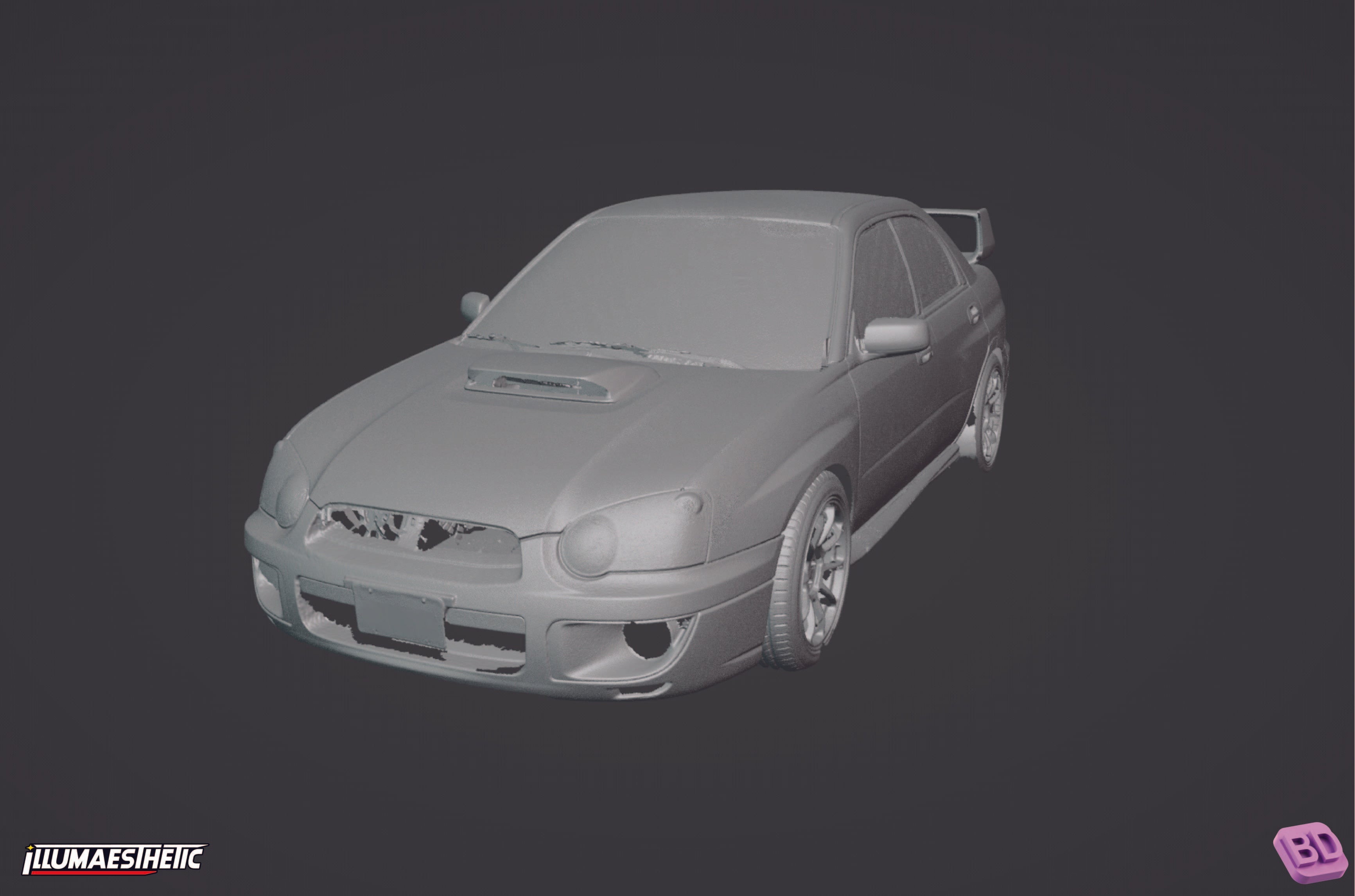 Subaru Impreza WRX STI Blobeye (GD) 3D Scan (2004-2005) – NTXGlow