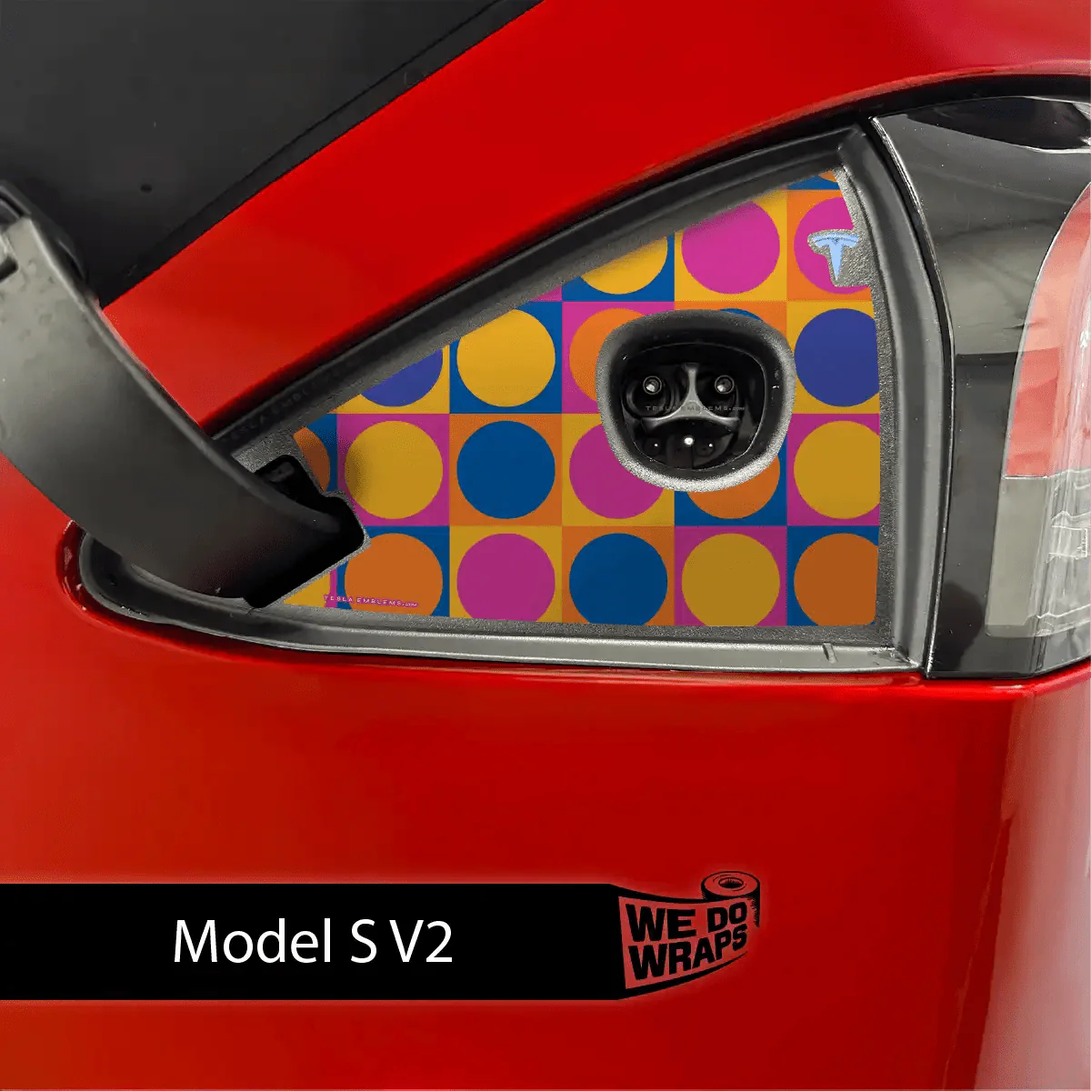Bright Pop Tesla Charge Port Wrap | Model S – NTXGlow