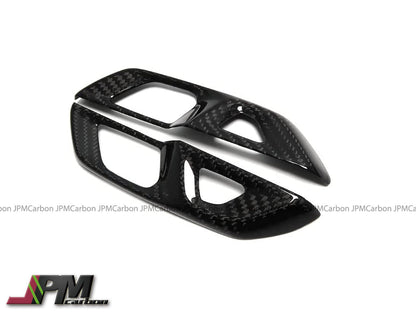 [JPMCarbon] Dry Carbon Door Lock Switch Button Cover Trims Fits For 20 ...