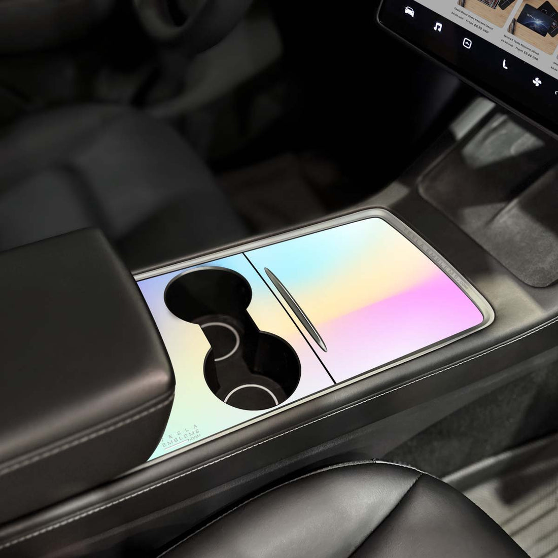 Cotton Candy Gradient | Tesla Center Console Wrap Kit | Model Y '21-25 ...
