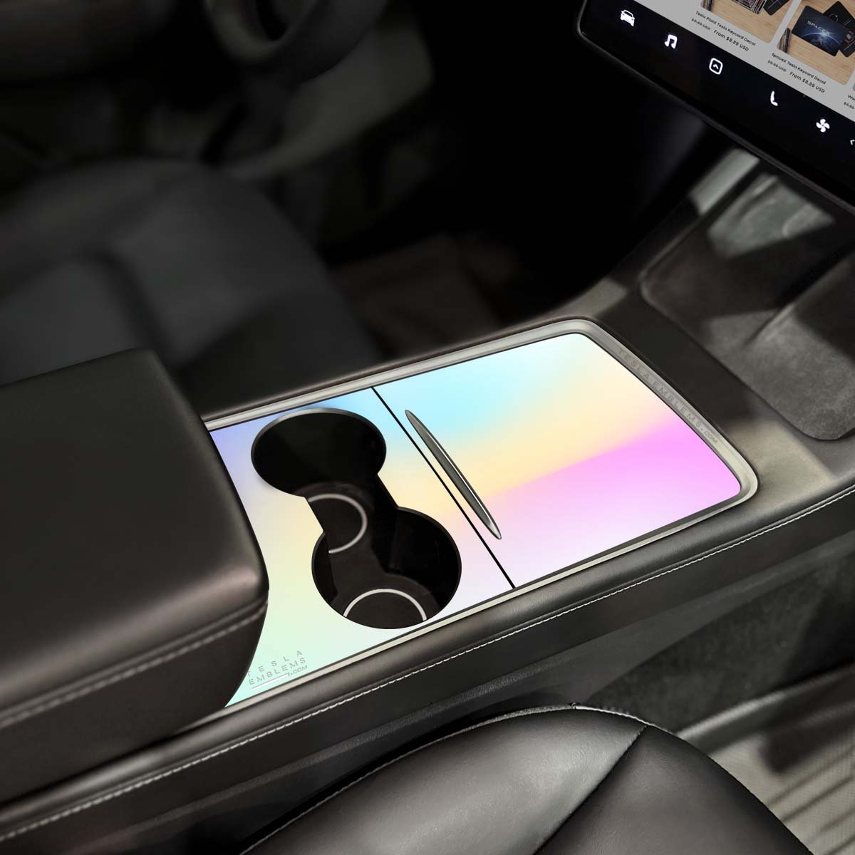 Cotton Candy Gradient | Tesla Center Console Wrap Kit | Model Y '21-25 ...