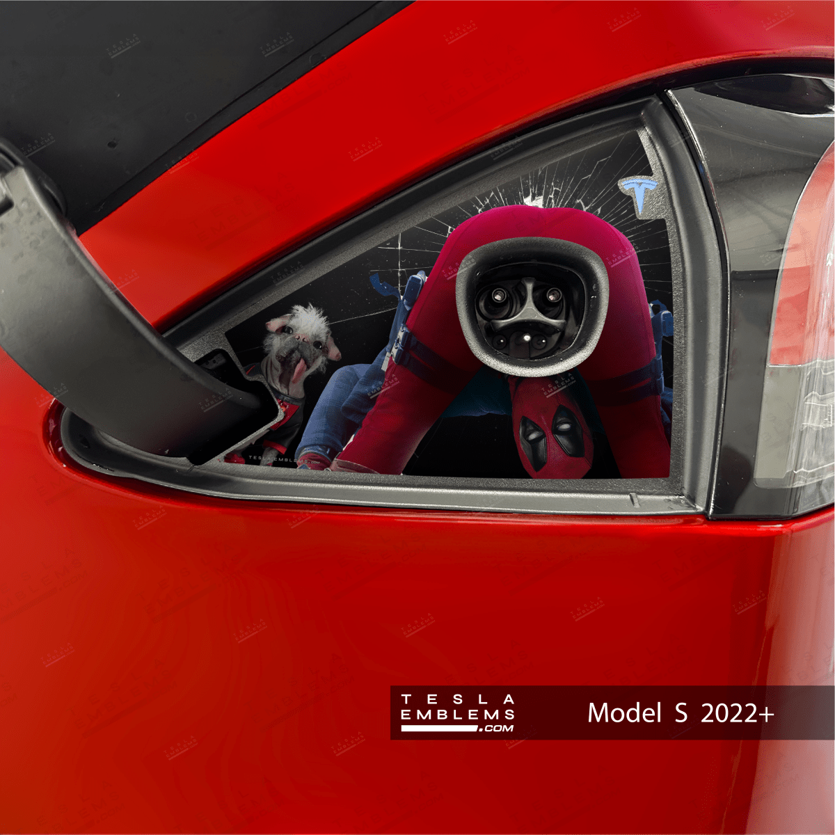 Deadpool Cheeky Charging Tesla Charge Port Wrap | Model S – NTXGlow