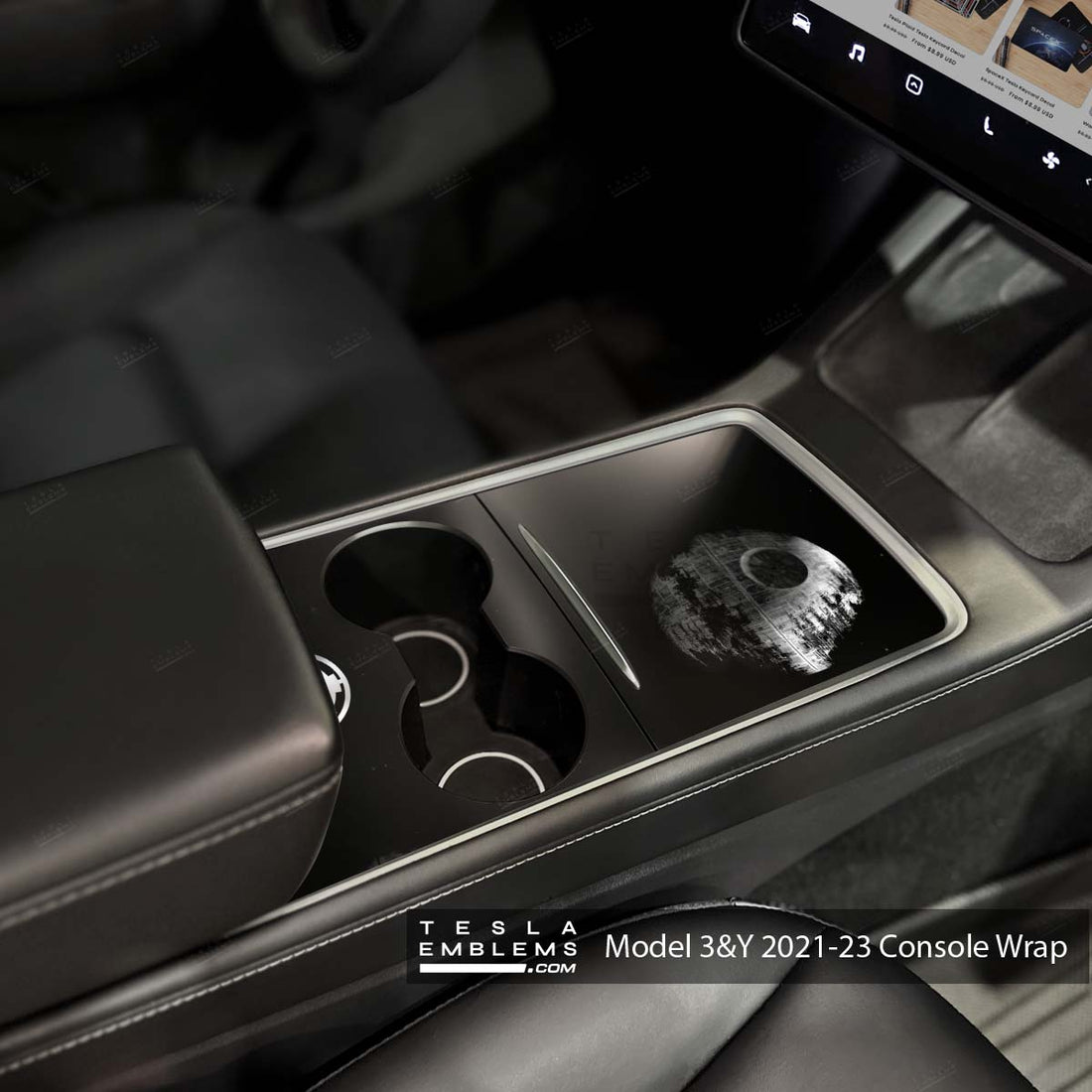 Death Star Starwars | Tesla Center Console Wrap Kit | Model Y '21-25 ...