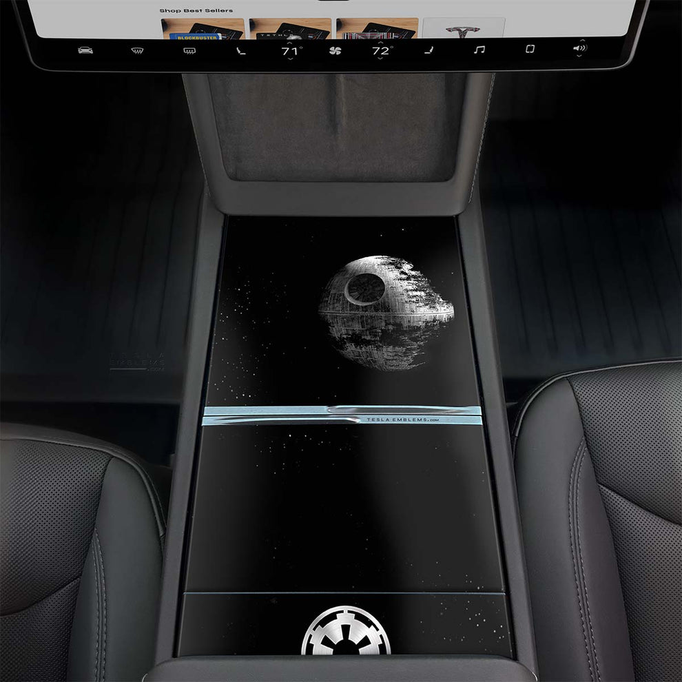 Death Star Starwars | Tesla Center Console Wrap Kit | Model Y 2026 ...