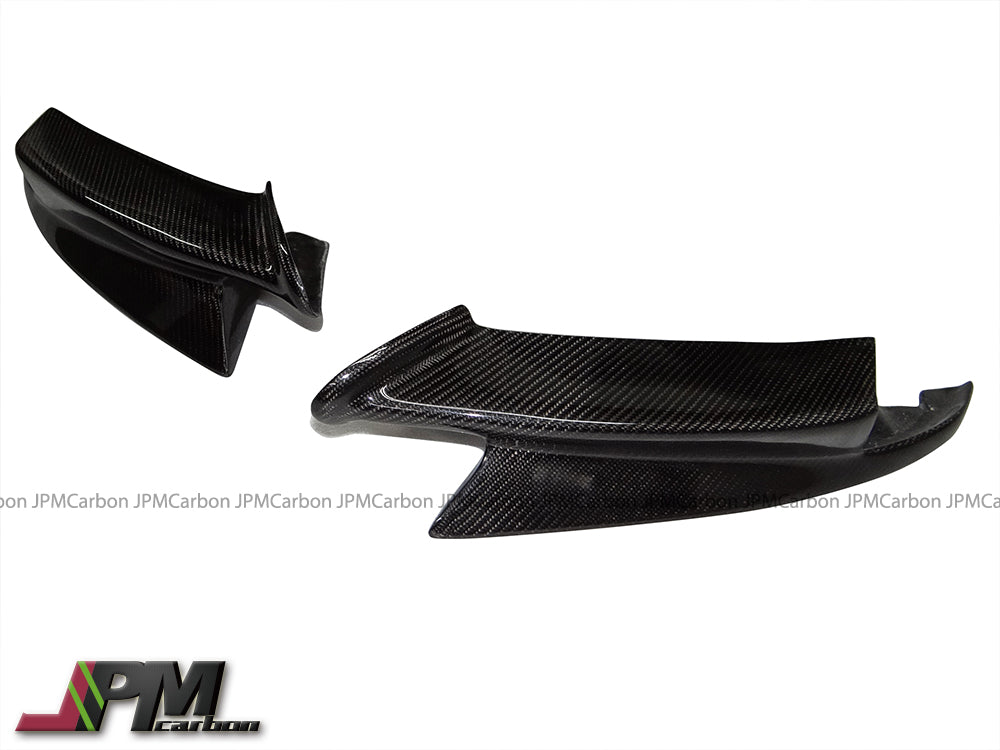 [JPMCarbon] P Style Carbon Fiber Front Add-on Splitter Lips Fits For 2 ...
