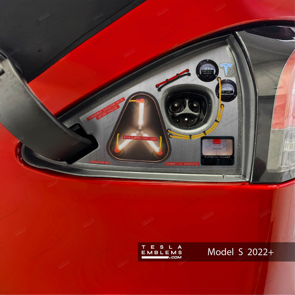 Flux Capacitor - Time Traveling Tesla Charge Port Wrap | Model S – NTXGlow
