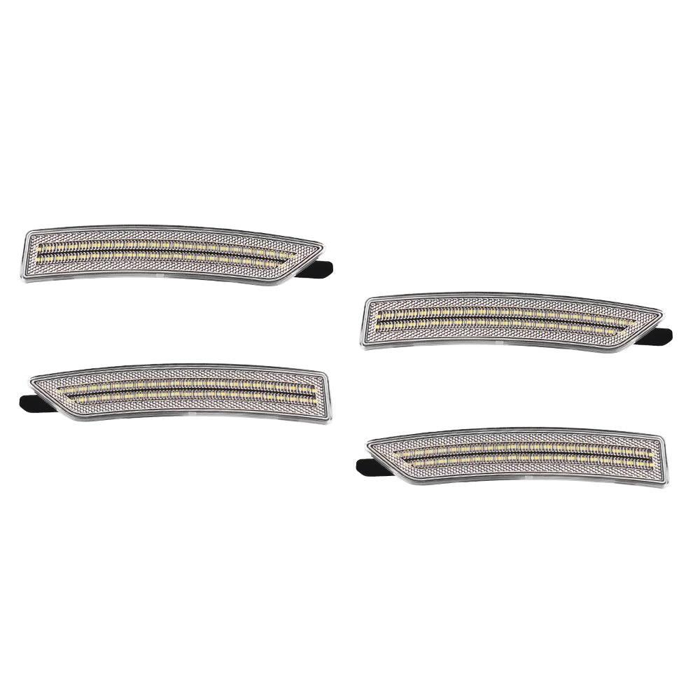2024-2026 Ford Mustang S650 Clear White LED Side Markers – NTXGlow