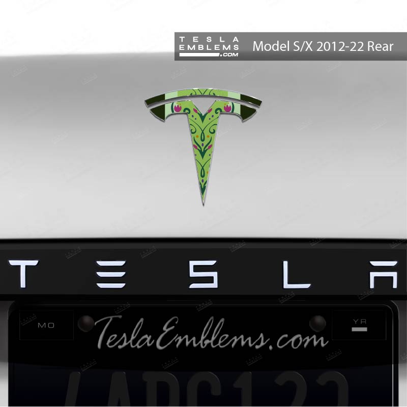 Frozen Anna Tesla Emblem Decals (Front + Back) | Model S – NTXGlow