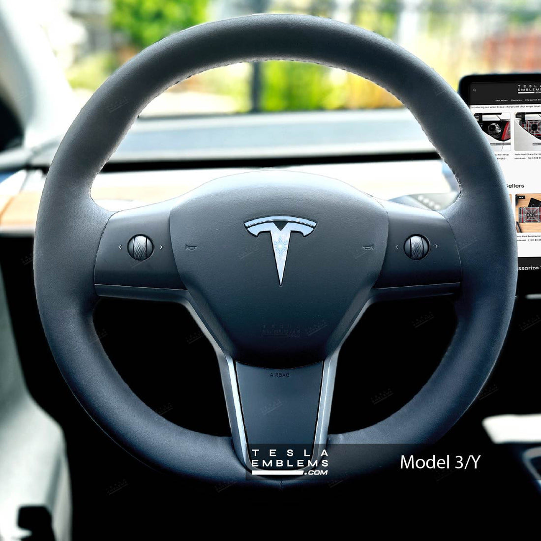 Frozen Elsa Tesla Steering Wheel Emblem Decal | Model Y – NTXGlow