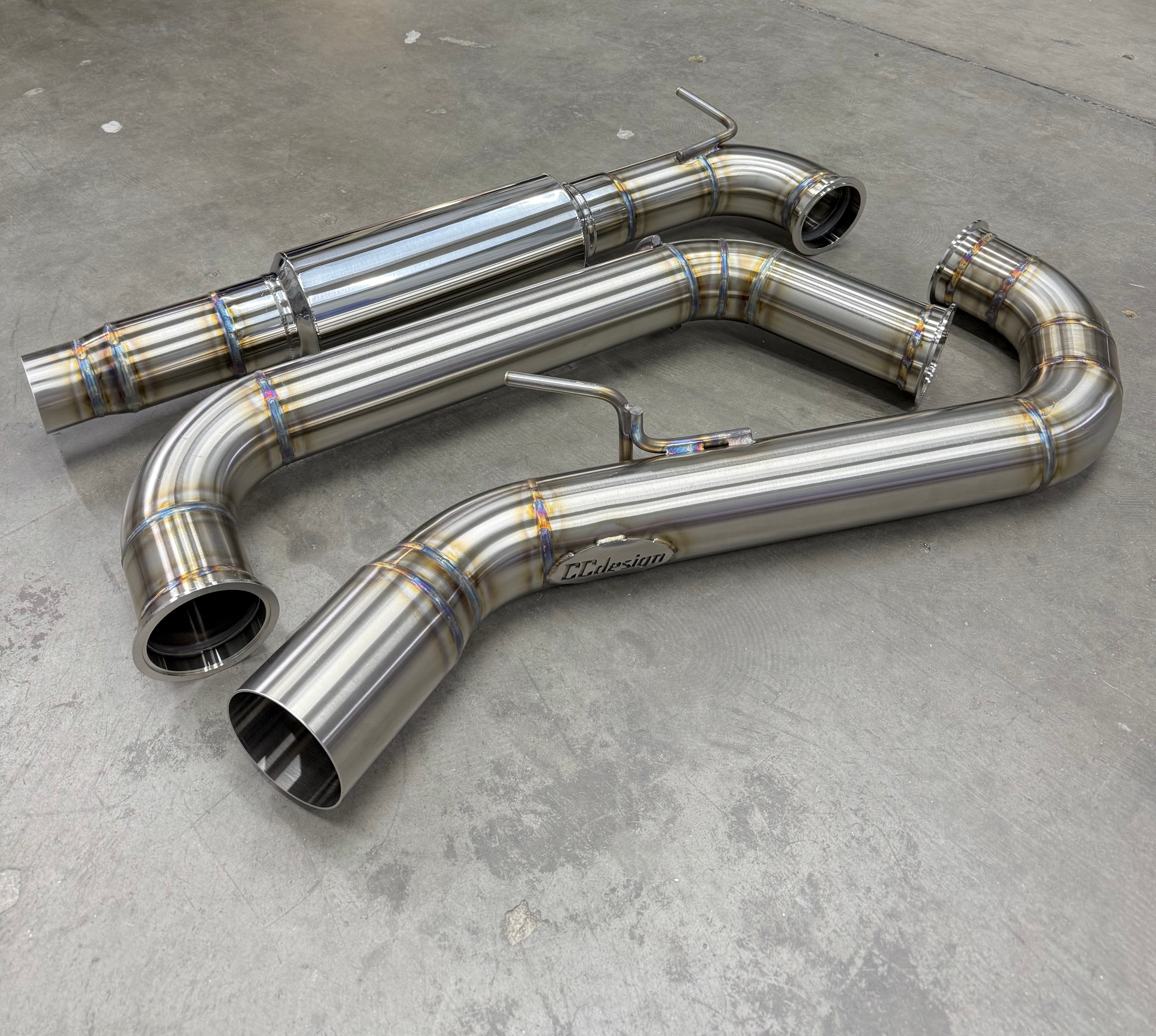 CCdesign **MK7.5** VW Golf GTI 3.5" Single Exit Catback Exhaust (Drive ...