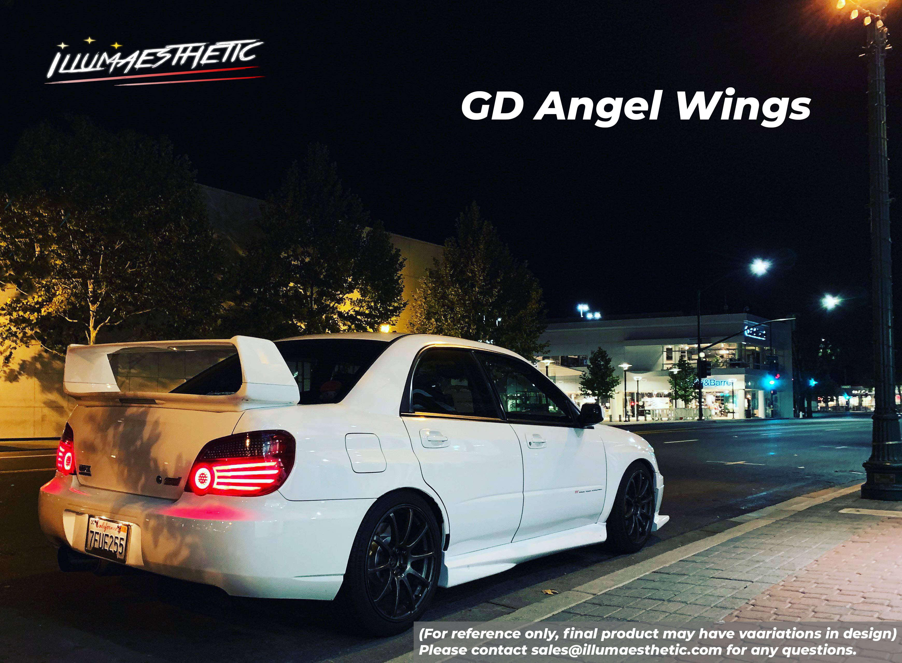 Subaru Impreza Blobeye Sedan (GD, 04-05) Angel Wings - Complete DIY Ki ...