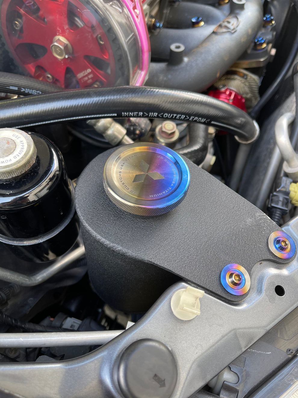 JDC Titanium Cap for JM Fab Tanks (Evo 7/8/9) – NTXGlow
