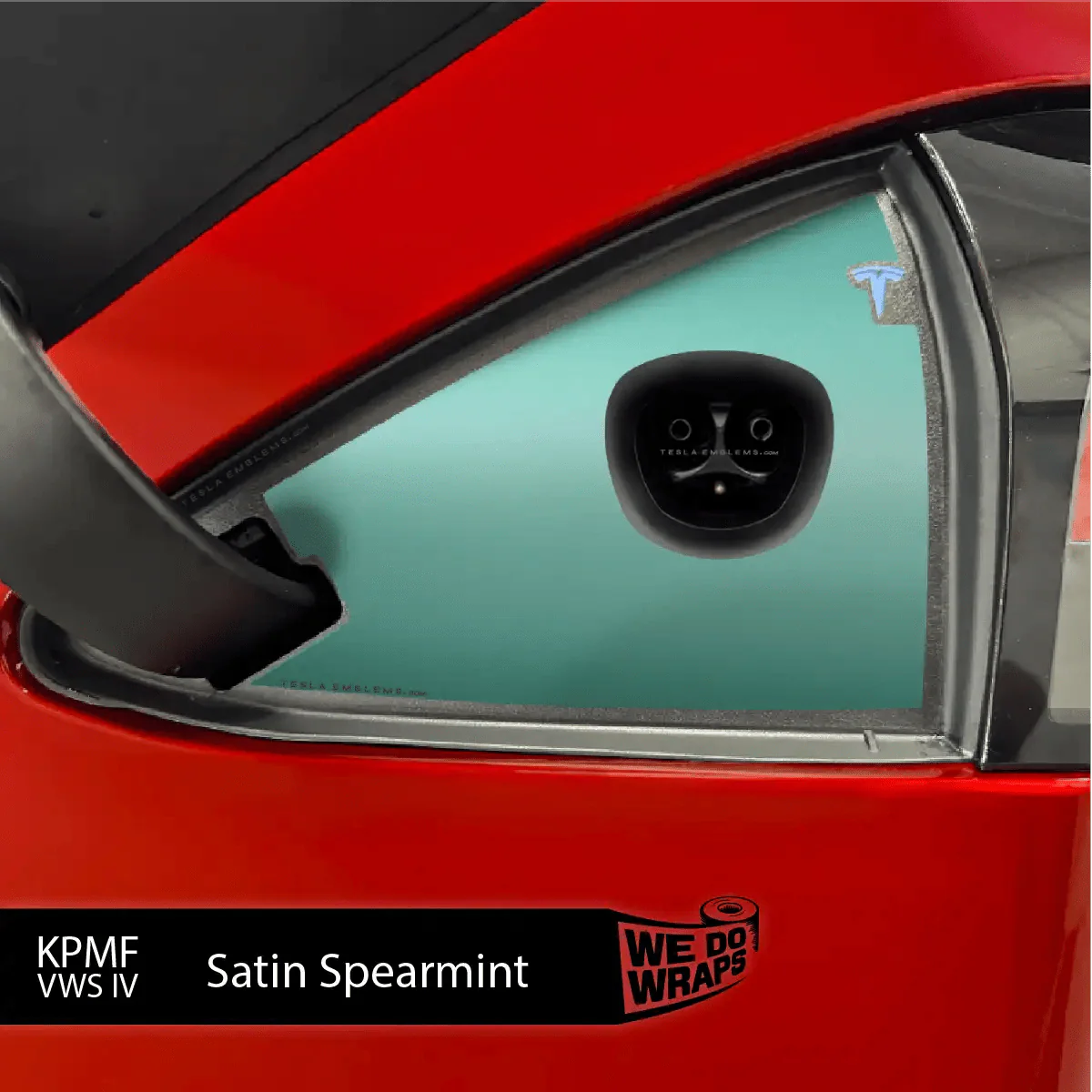 KPMF Satin Spearmint Tesla Charge Port Wrap | Model S – NTXGlow
