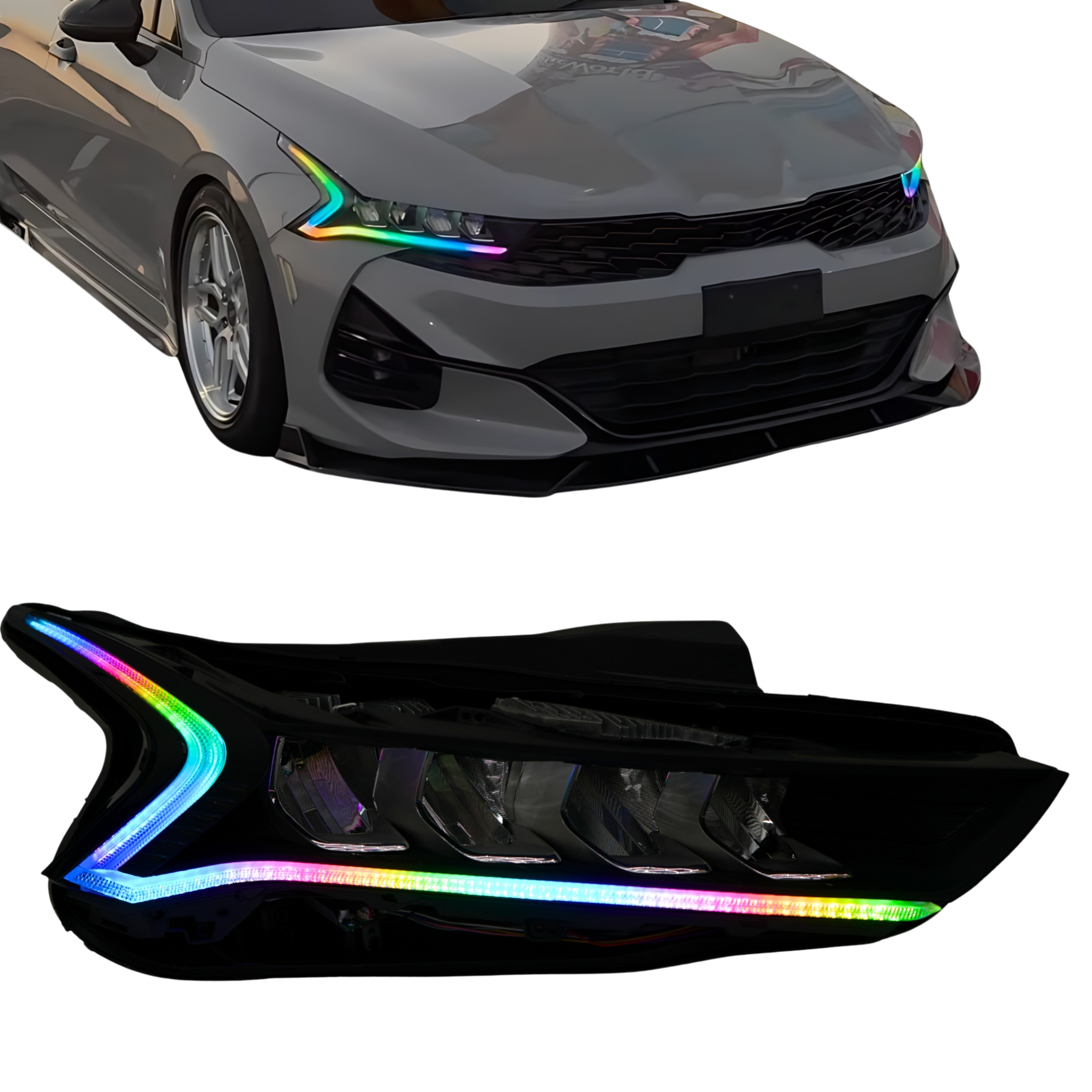 Kia K5 Multicolor Flow DRL Boards (2021-2024) – NTXGlow