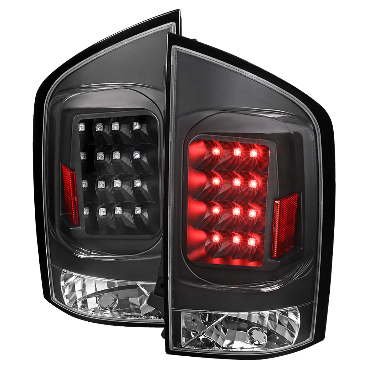 2005-2015 Nissan Armada V2 LED Tail Lights (Matte Black Housing/Clear ...