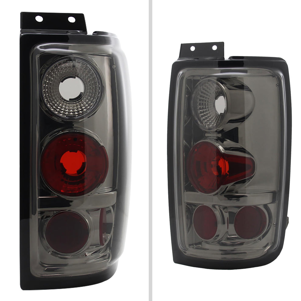 1997-2002 Ford Expedition Tail Lights (Chrome Housing/Smoked Lens ...