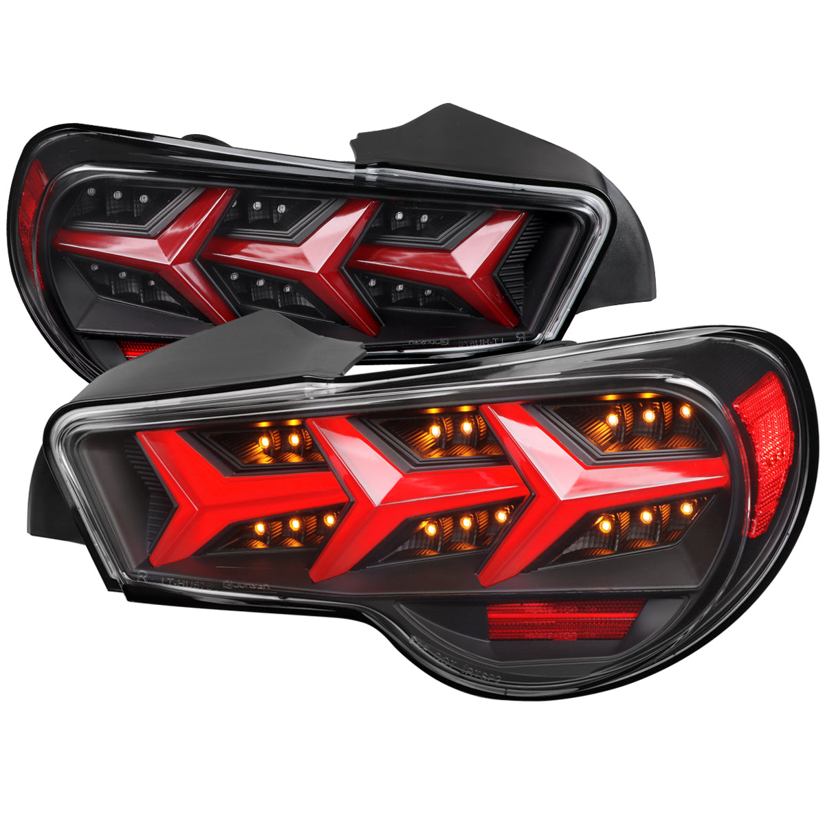 2013-2016 Scion FRS/ Subaru BRZ Lambo Style Sequential LED Tail Lights ...