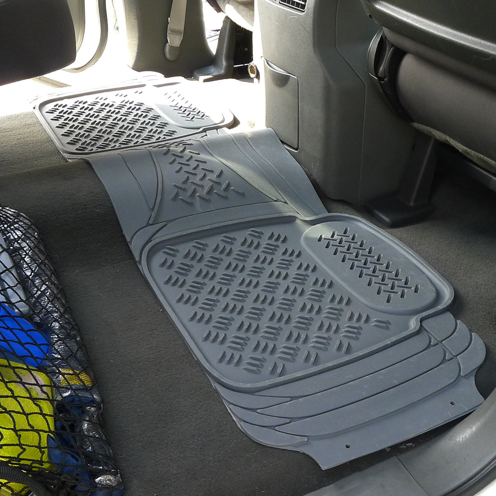 Universal PVC Rubber Floor Mats - 5PC (Gray) – NTXGlow