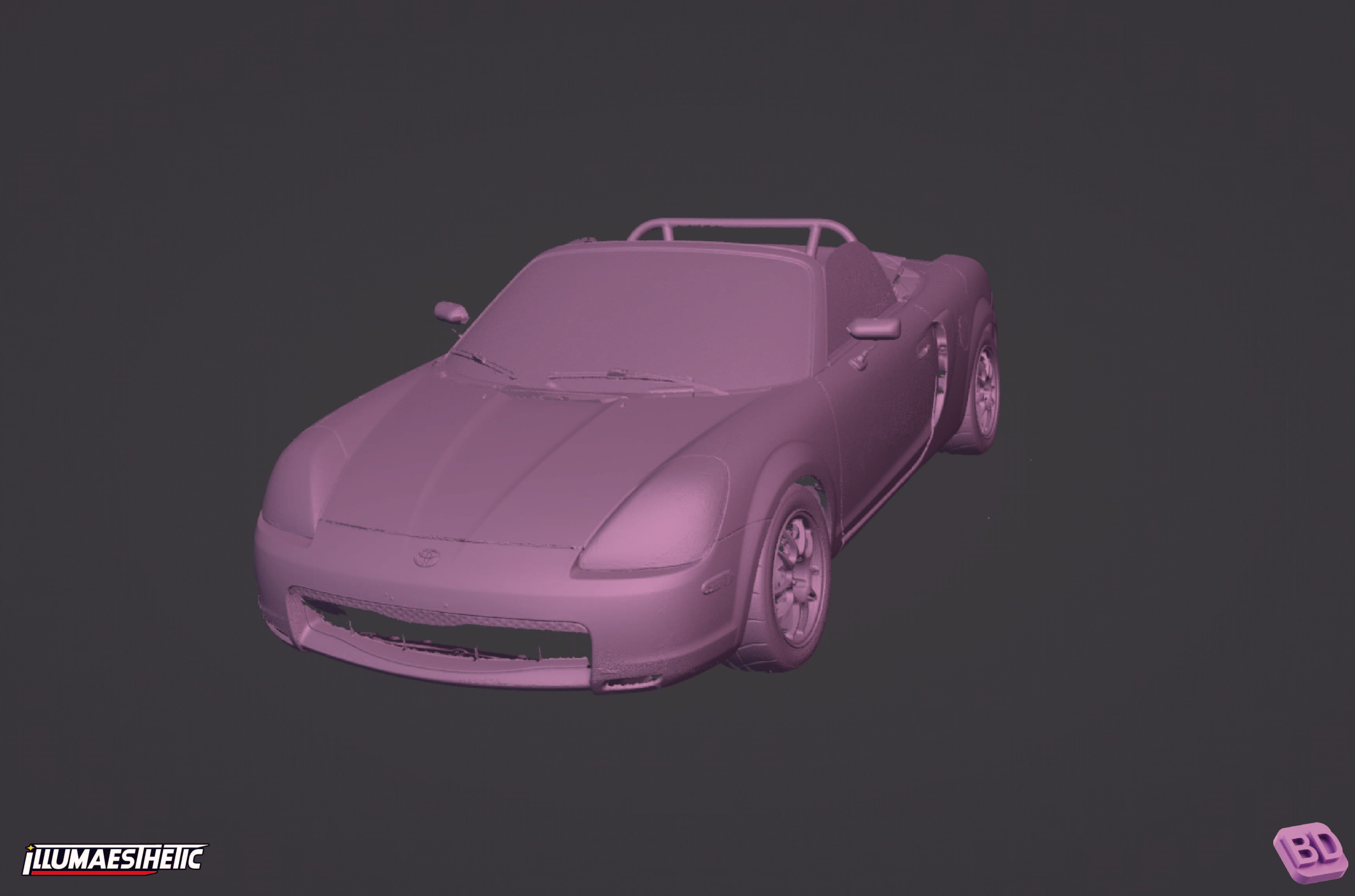 Toyota MR2 Spyder (ZZW30) 3D Scan (2000-2007) – NTXGlow