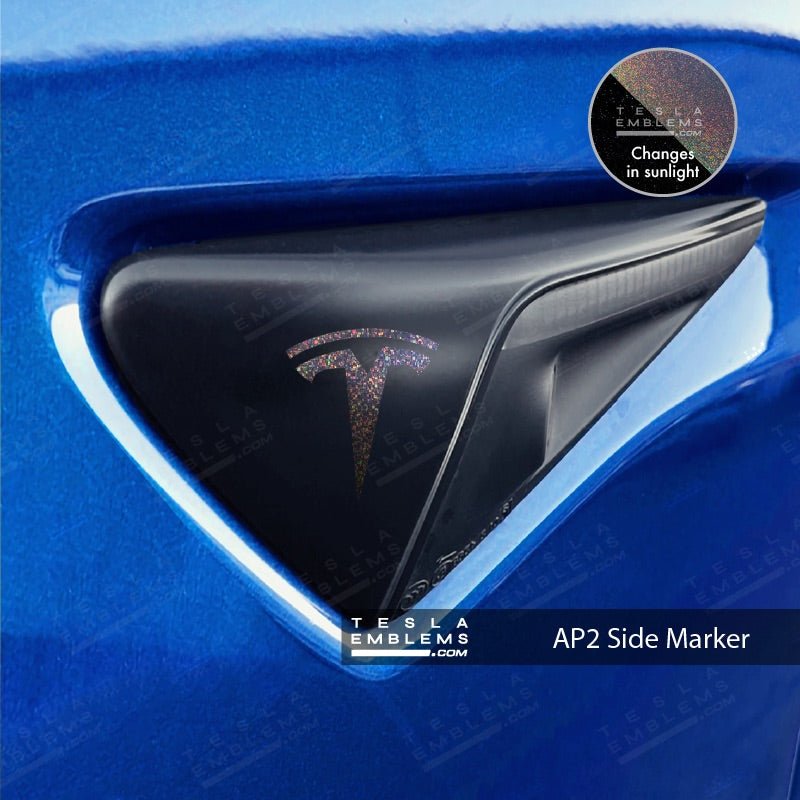 3M Satin Psychedelic Flip Tesla Autopilot Camera Side Marker Decals (2 ...