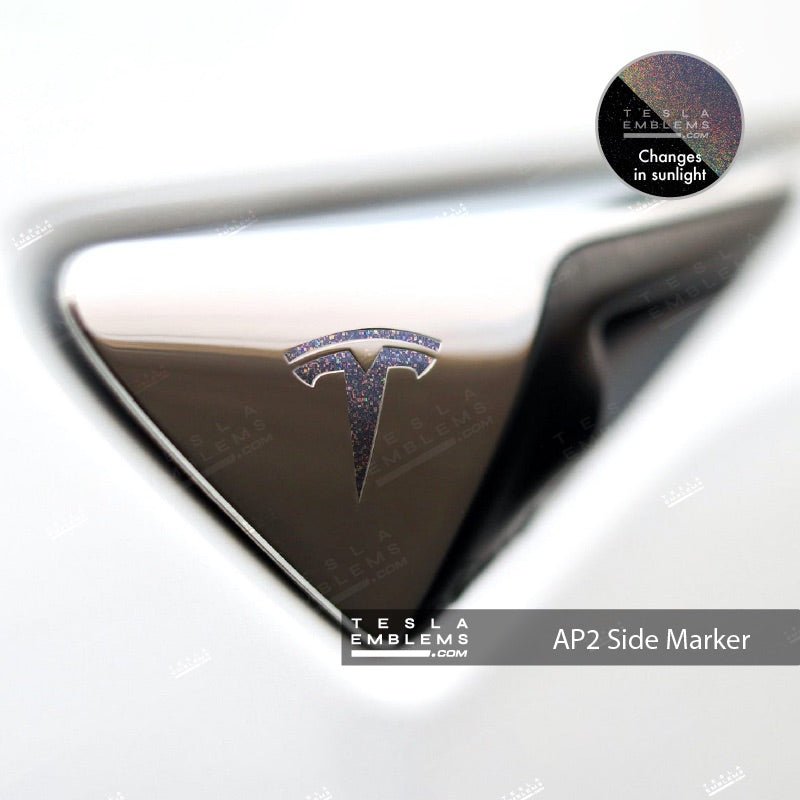 3M Satin Psychedelic Flip Tesla Autopilot Camera Side Marker Decals (2 ...