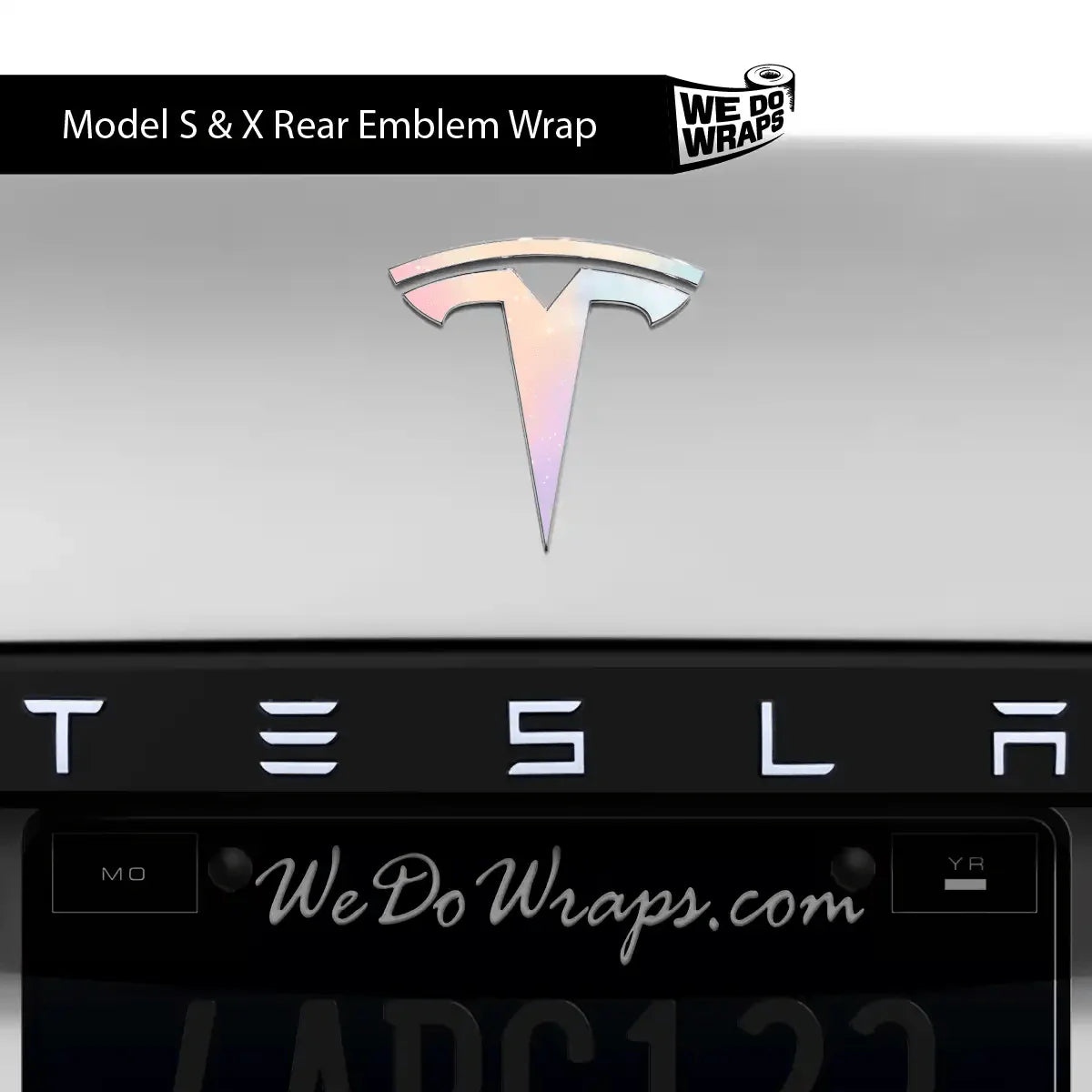 Pastel Galaxy Tesla Emblem Decals (Front + Back) | Model S – NTXGlow