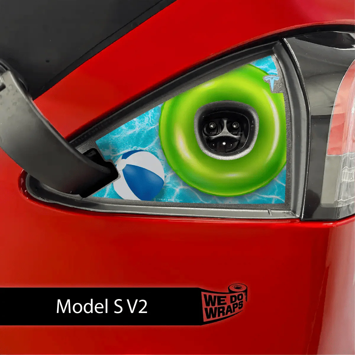 Pool Party Tesla Charge Port Wrap | Model S – NTXGlow