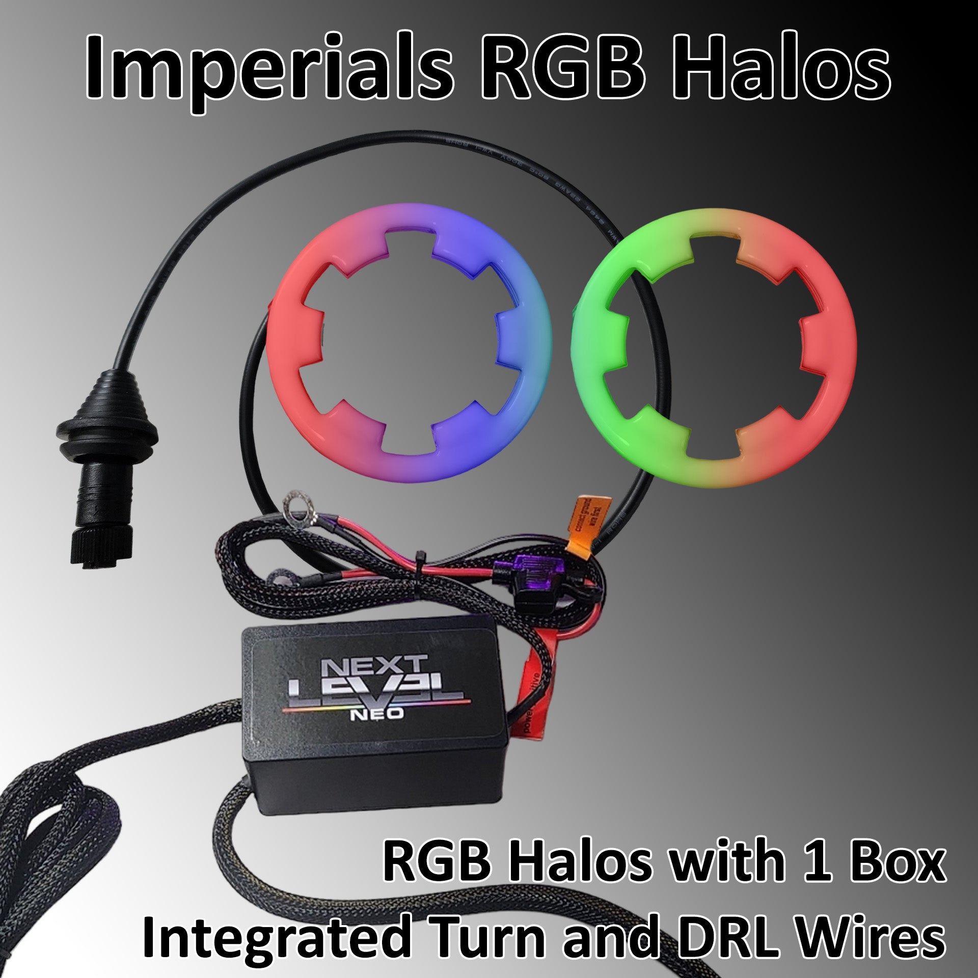 Imperial RGB Halos - Includes New Single Box Controller – NTXGlow