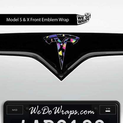 Rad 80's Tesla Emblem Decals (Front + Back) | Model S – NTXGlow