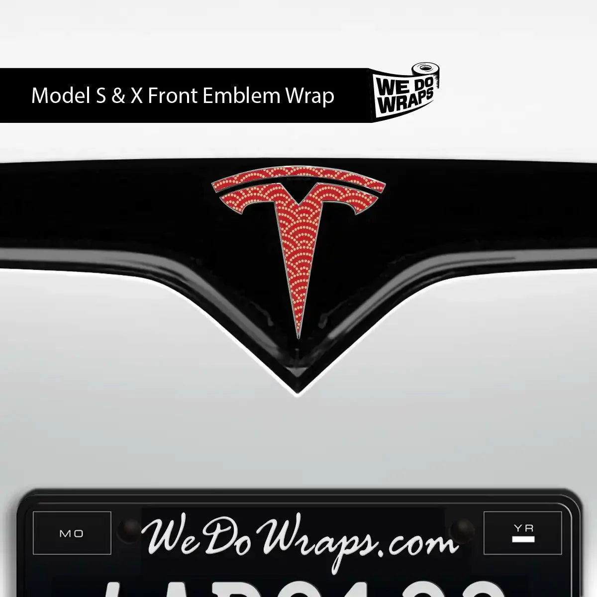 Radial Fan Tesla Emblem Decals (Front + Back) | Model S – NTXGlow