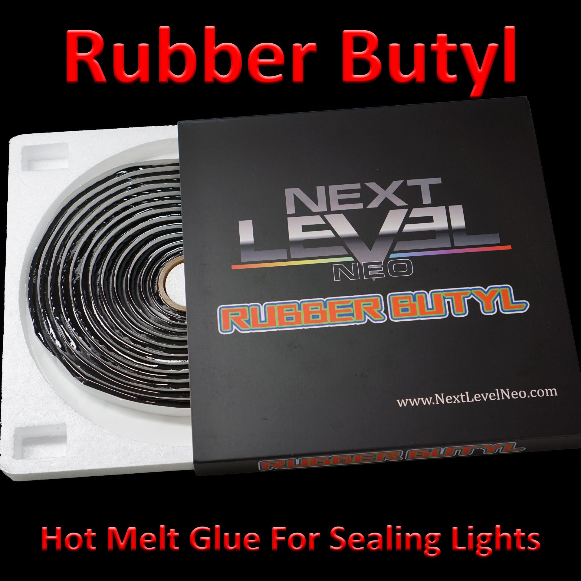 Next Level Neo Black Rubber Butyl Headlight Sealant (1 lb Roll) – NTXGlow