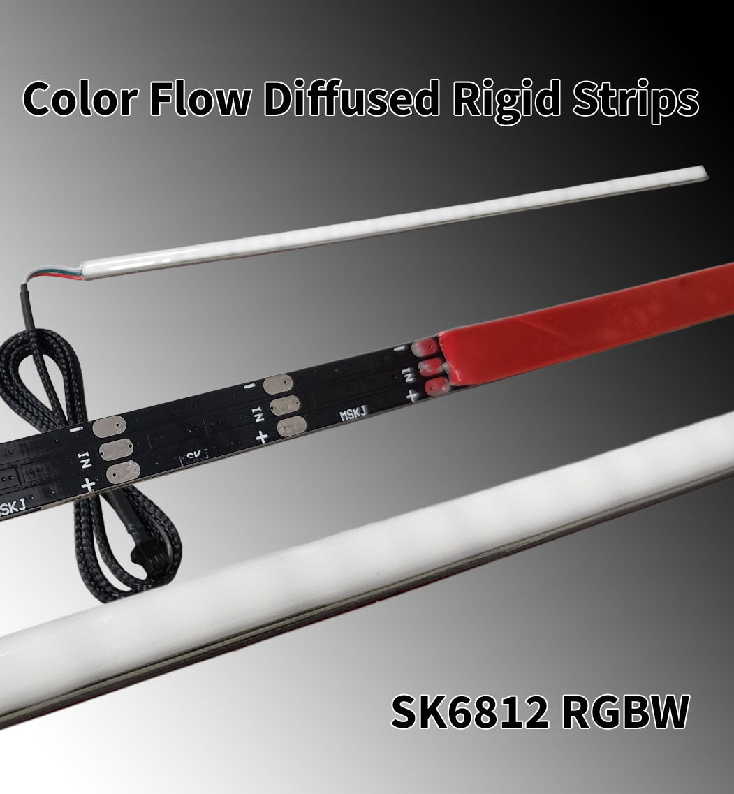 Color Flow Diffused Rigid Strips - 5v SK6812 RGBW – NTXGlow