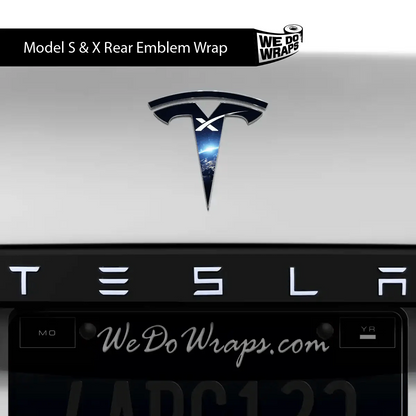 SpaceX Tesla Emblem Decals (Front + Back) | Model S – NTXGlow