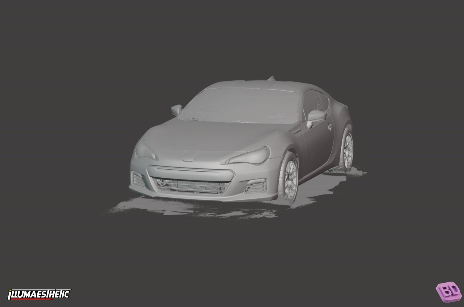 Subaru BRZ / Scion FRS / Toyota GT86 (ZC6 / ZN6) 3D Scan (2013-2020 ...