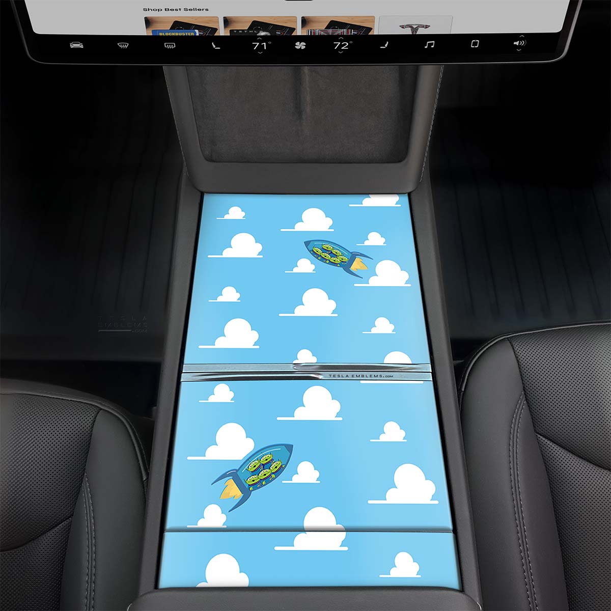 Toy Story Aliens | Tesla Center Console Wrap Kit | Model 3 '24-26 Refr ...