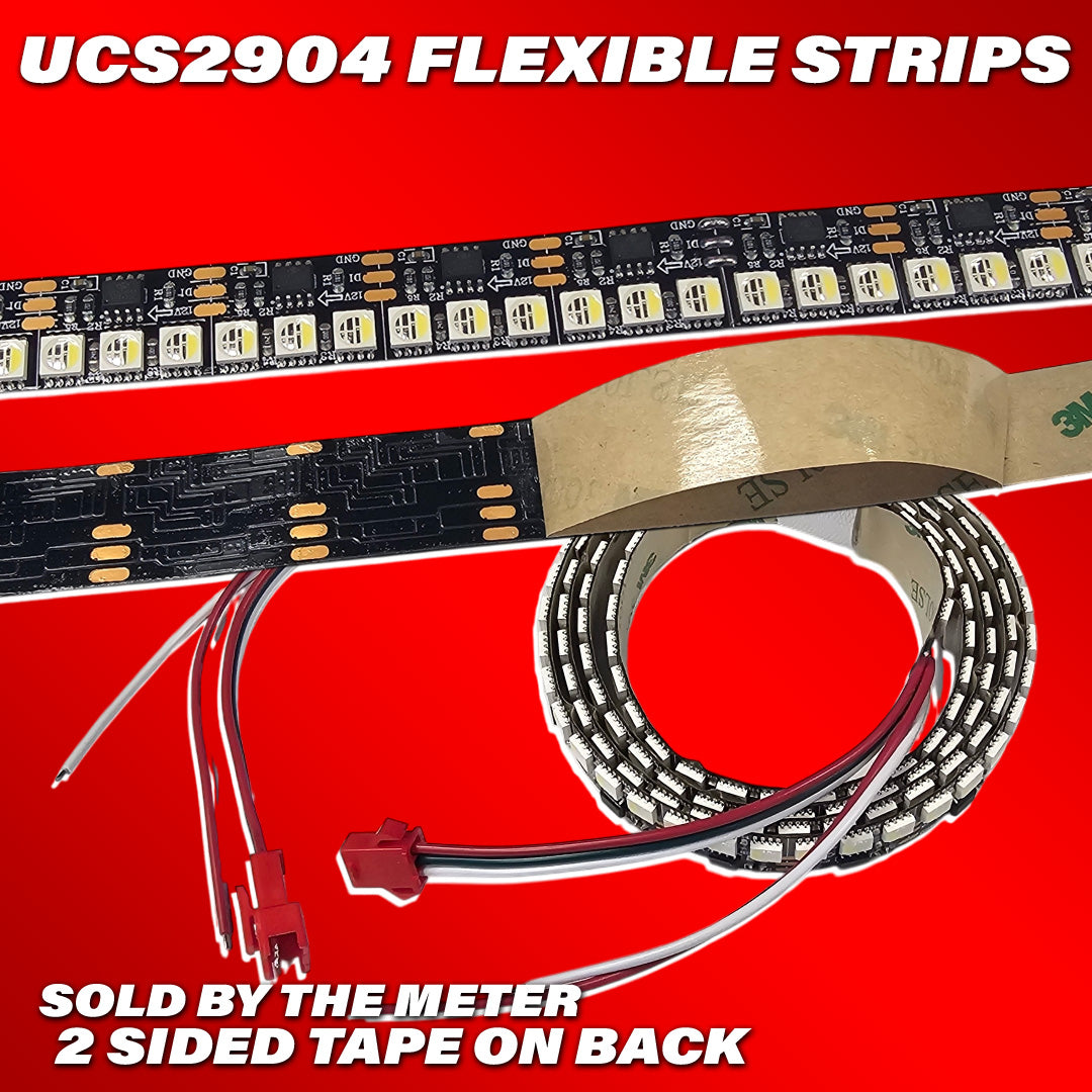 Flow Series 15mm Flex Strips Ucs2904 Rgbw 1 Meter Strip – NTXGlow