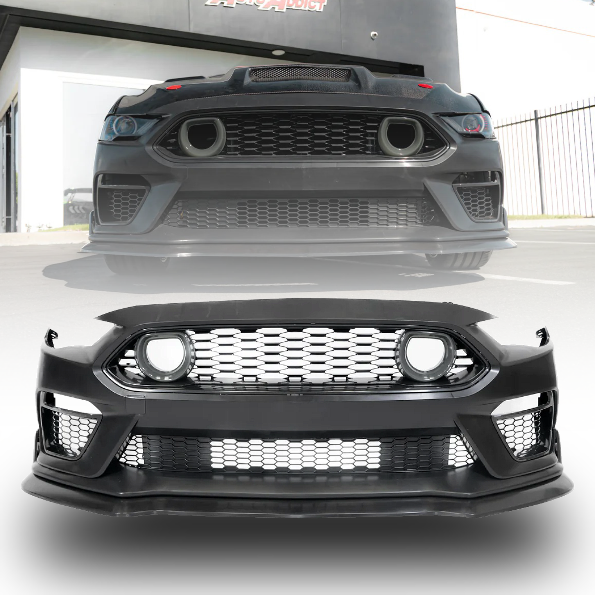 2015-2023 Ford Mustang Mach 1 Conversion Front Bumper Kit For S550 ...